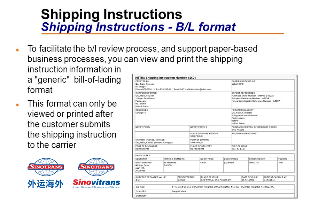 SI là gì trong xuất nhập khẩu? Các thông tin cơ bản trong Shipping Instruction - Sinovitrans ...